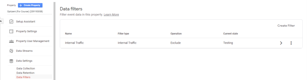 Google Analytics 4 (GA4) Views and Filters - Optizent