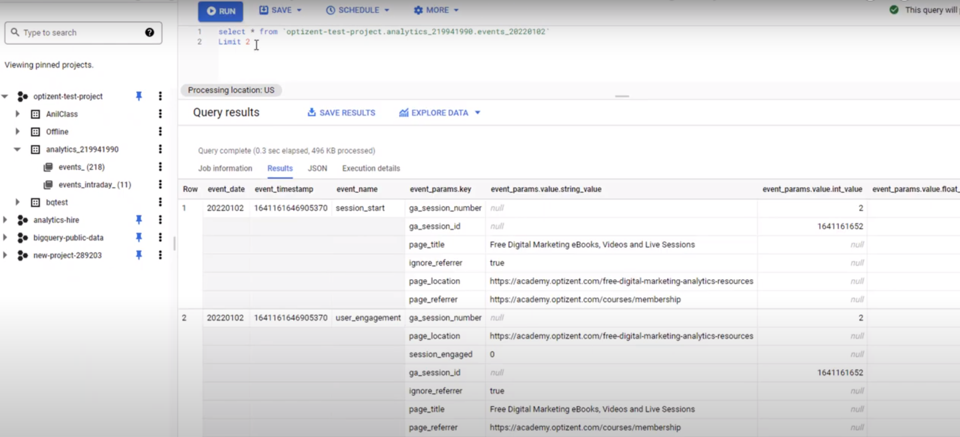 7 Essential SQL Commands with GA4 and BigQuery - Optizent
