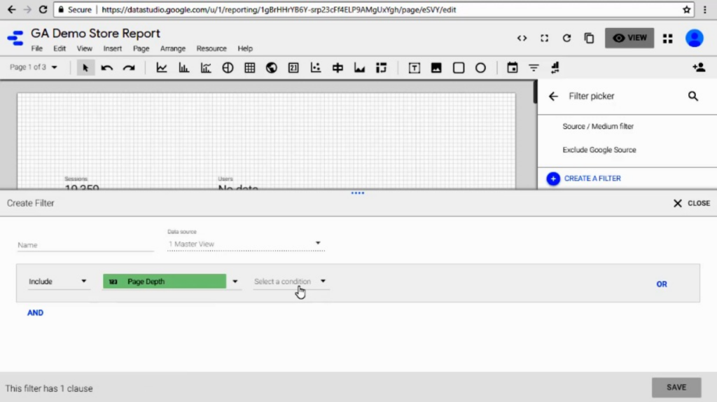 Report Level Filter In Google Data Studio Optizent