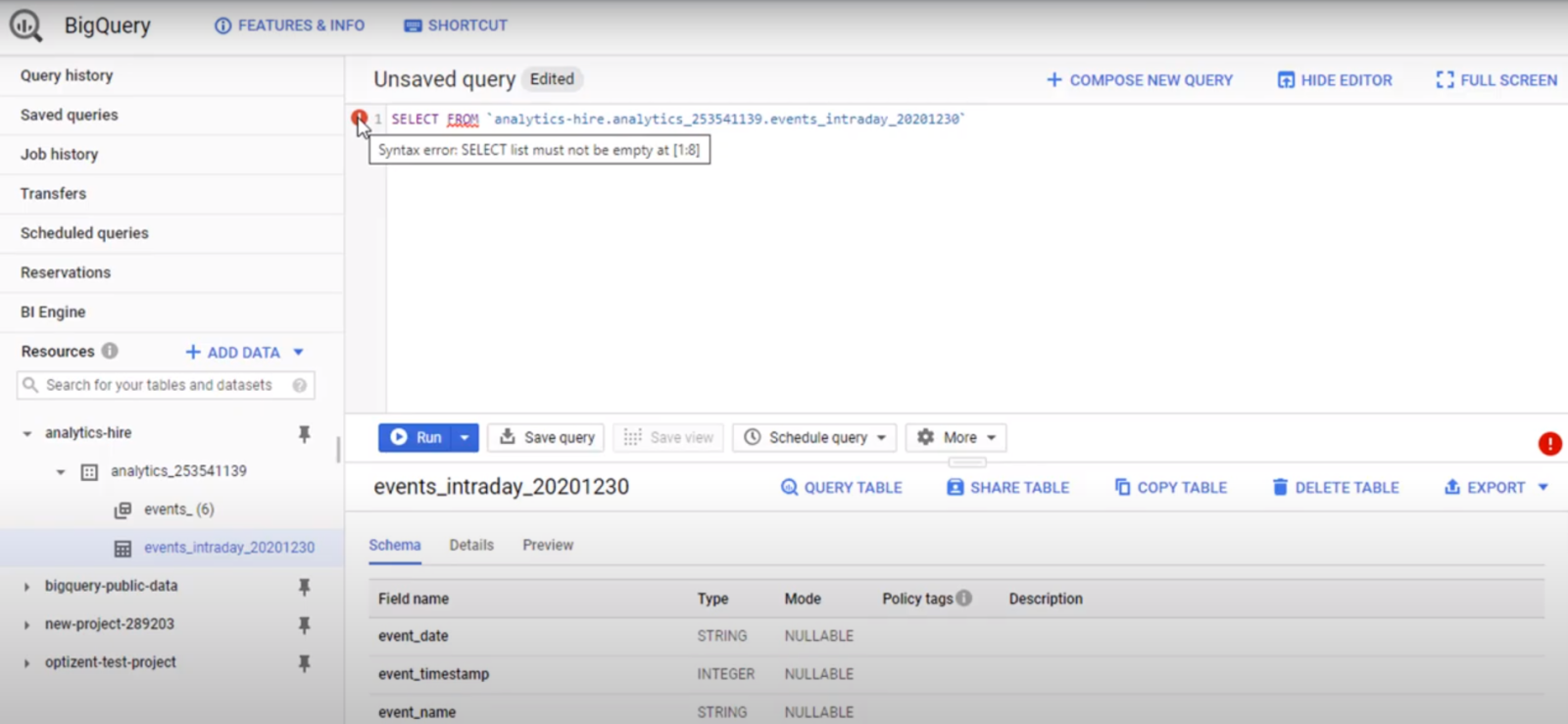 How to Use the "SELECT" Statement in BigQuery SQL - Optizent