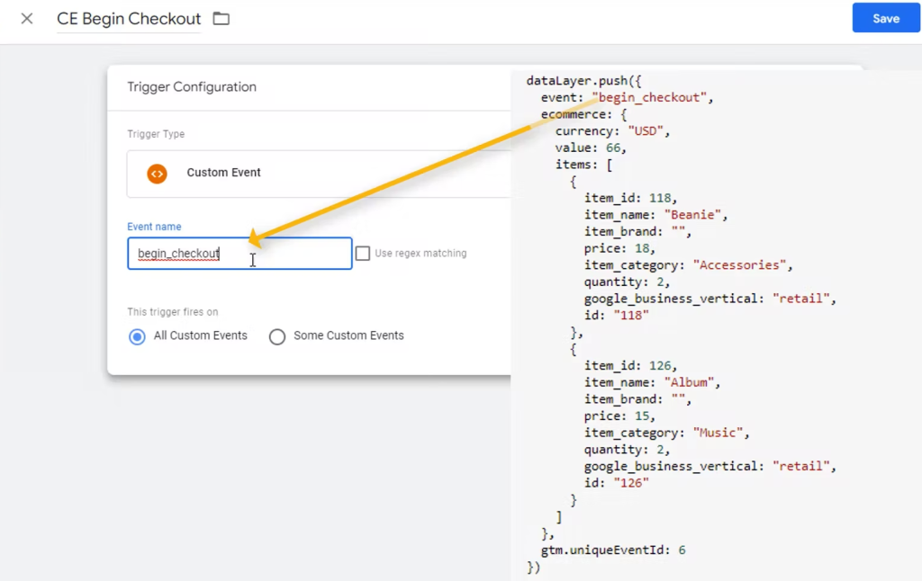 Begin Checkout in Google Analytics 4 - Optizent