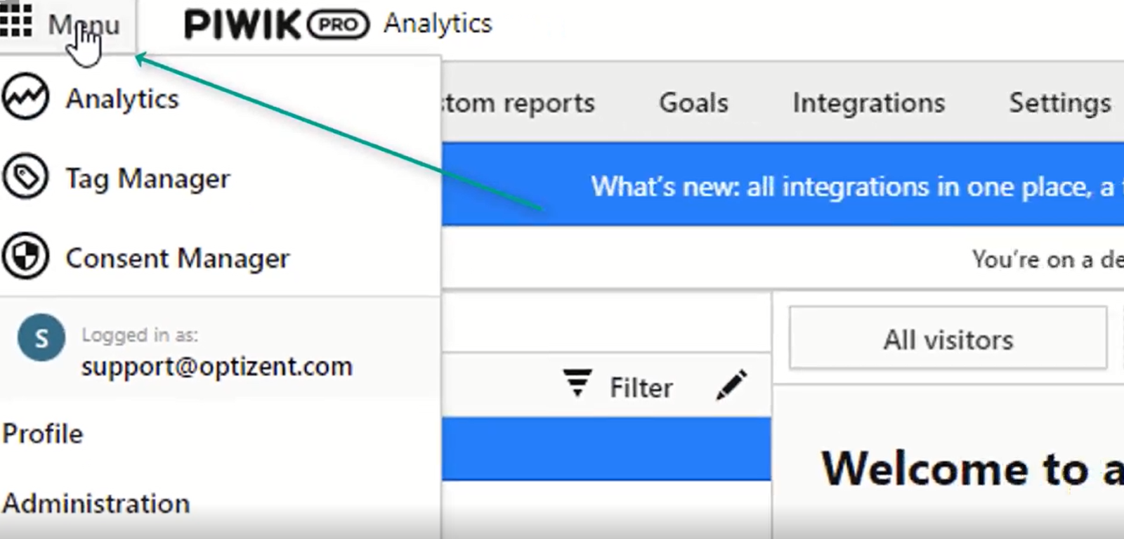 How To Install Piwik Pro On The Website - Optizent