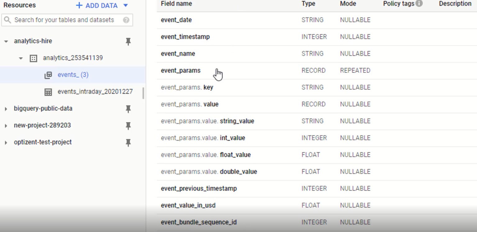 GA4 Data in BigQuery - Optizent