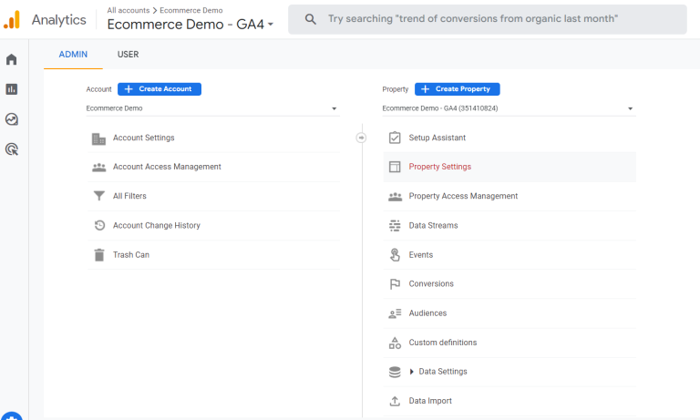 How to delete a Google Analytics 4 property - Optizent