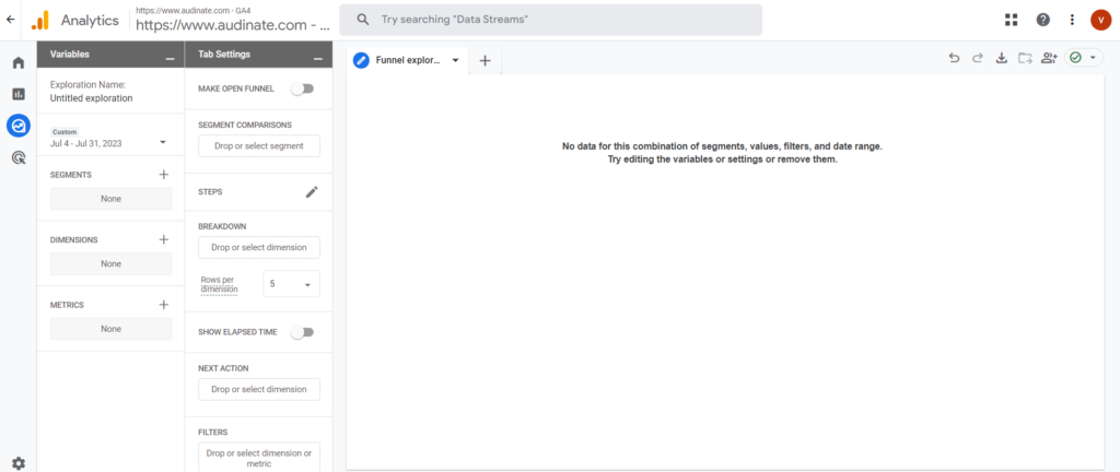 How To Create A Custom Funnel Report In Google Analytics 4 - Optizent