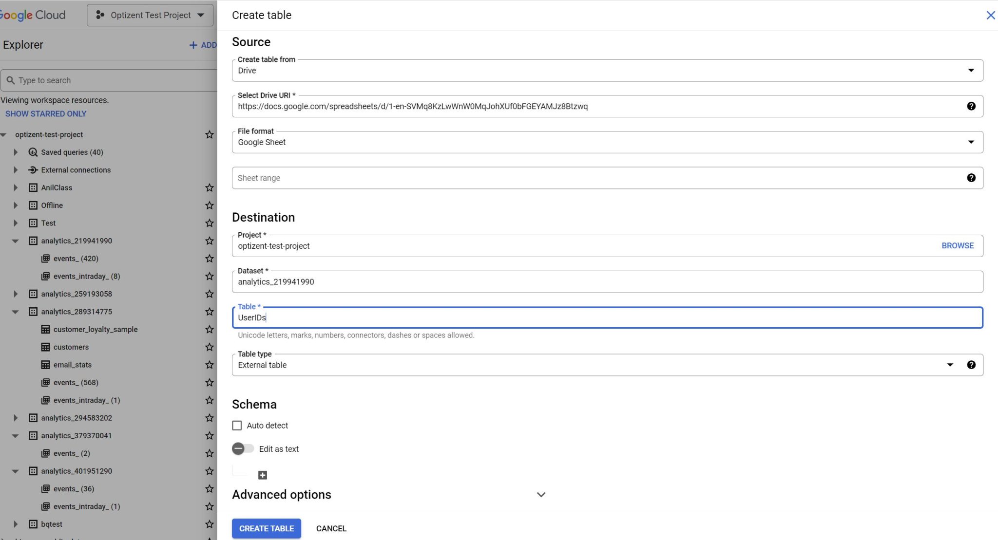 Google Sheets to BigQuery - How To Transfer and Import Data - Optizent