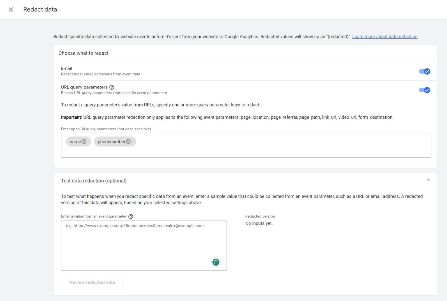 Data Redaction in GA4: Removing PII and Unwanted Data in URLs - Optizent
