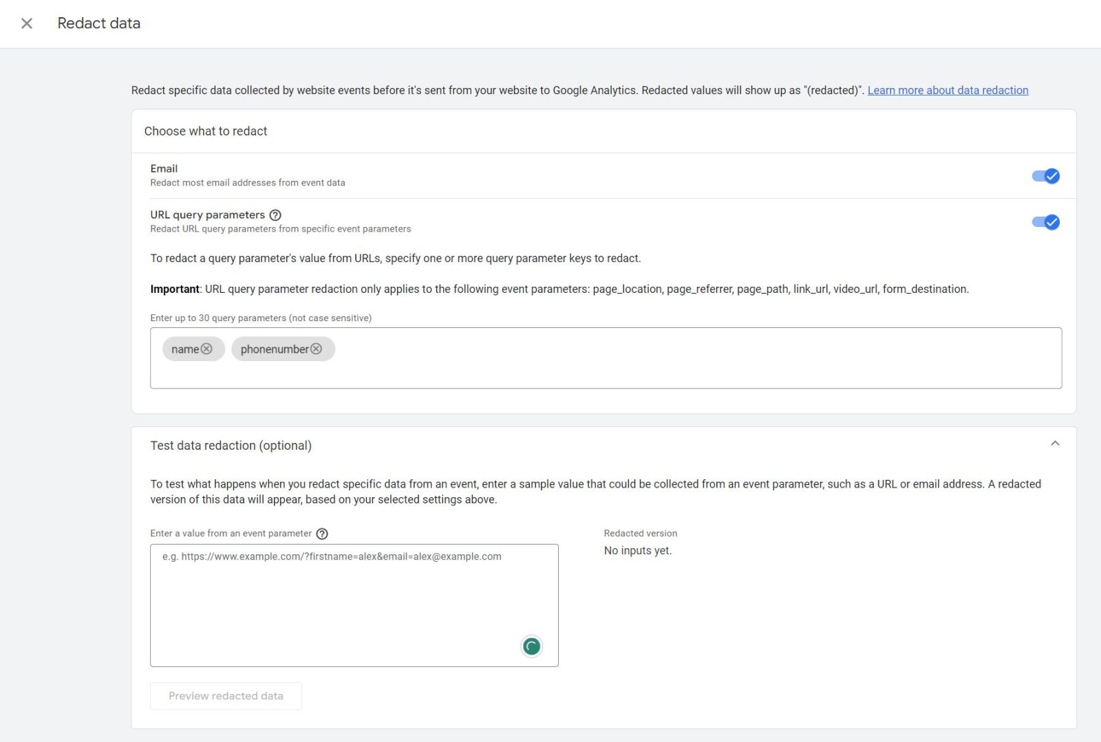 Data Redaction in GA4: Removing PII and Unwanted Data in URLs - Optizent