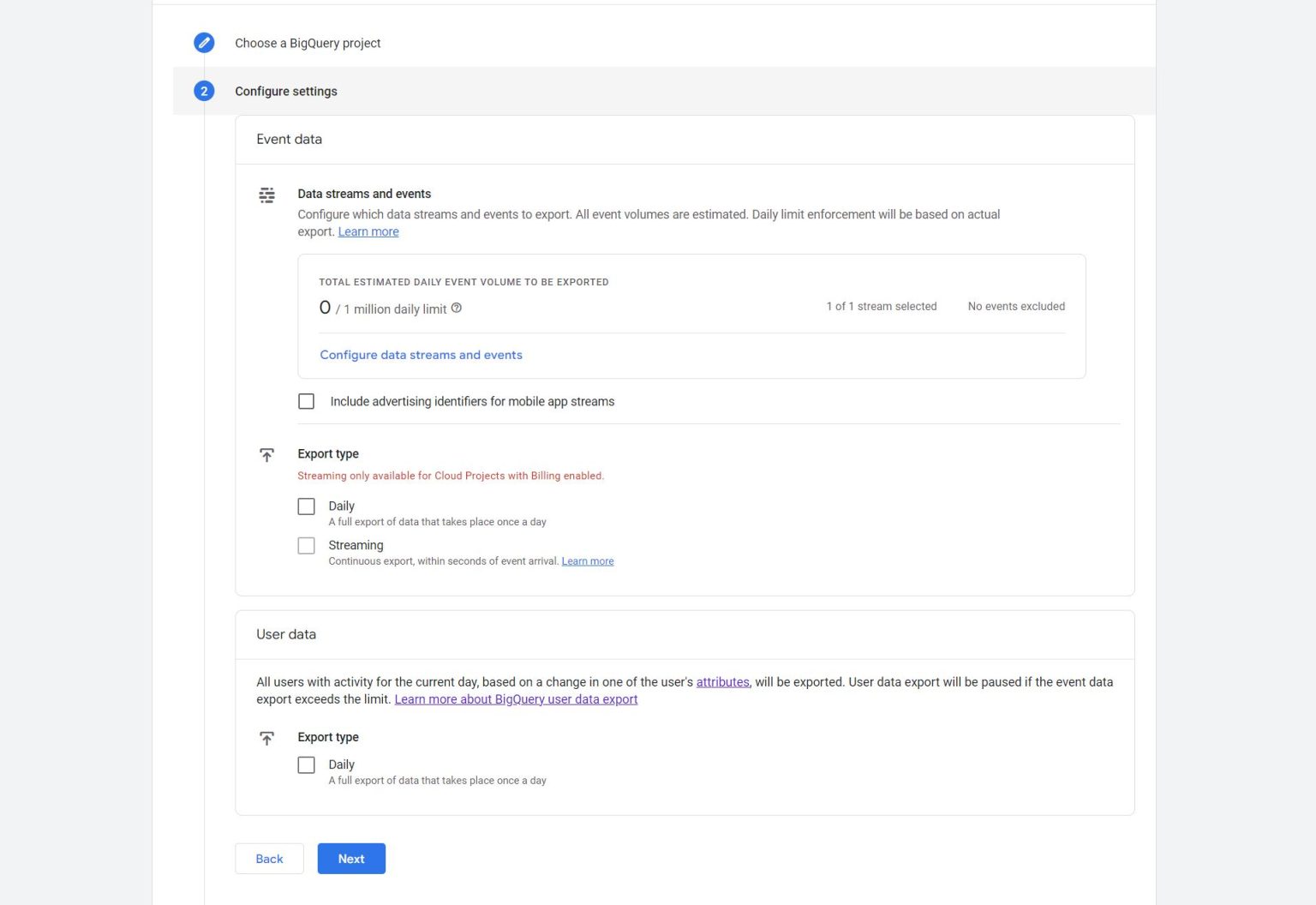 Difference Between GA4 Daily Export and Streaming Export to BigQuery ...