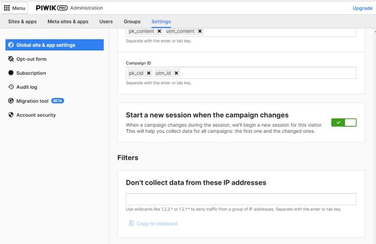 How to Filter Internal Traffic in Piwik PRO - Optizent