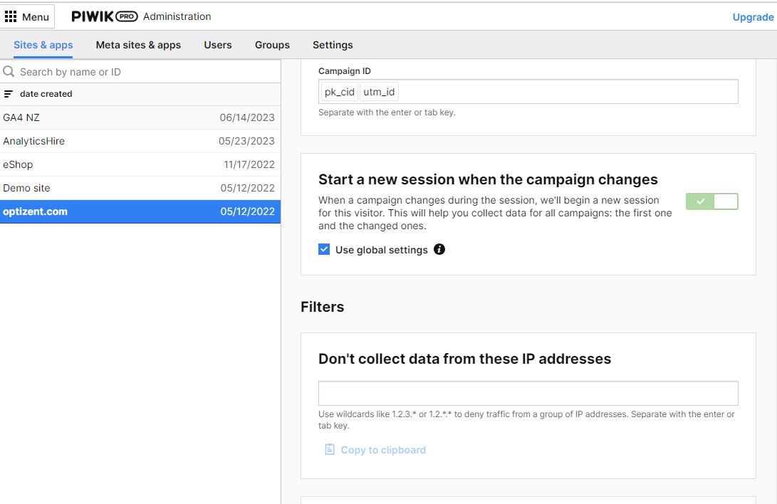 How to Filter Internal Traffic in Piwik PRO - Optizent